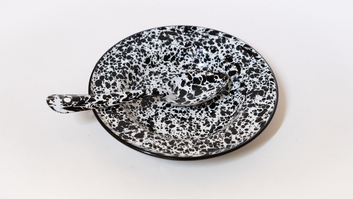 SOLD OUT！ヴィンテージ マーブル ホーロー食器セット / vintage enamel kitchen wear splatter ...