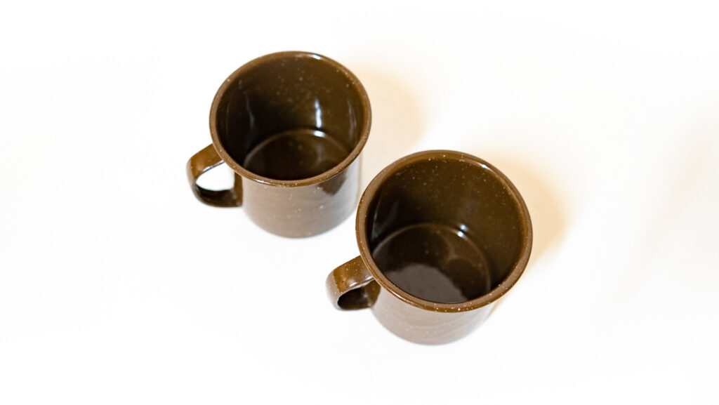 SOLD OUT！ヴィンテージ ブラウン ホーローマグセット / vintage Cinsa Mexico brown enamel mug ...